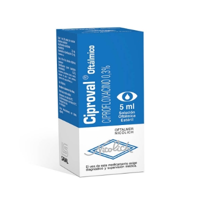 Ciproval 0,3% Solucion Oftalmica X 5 Ml
