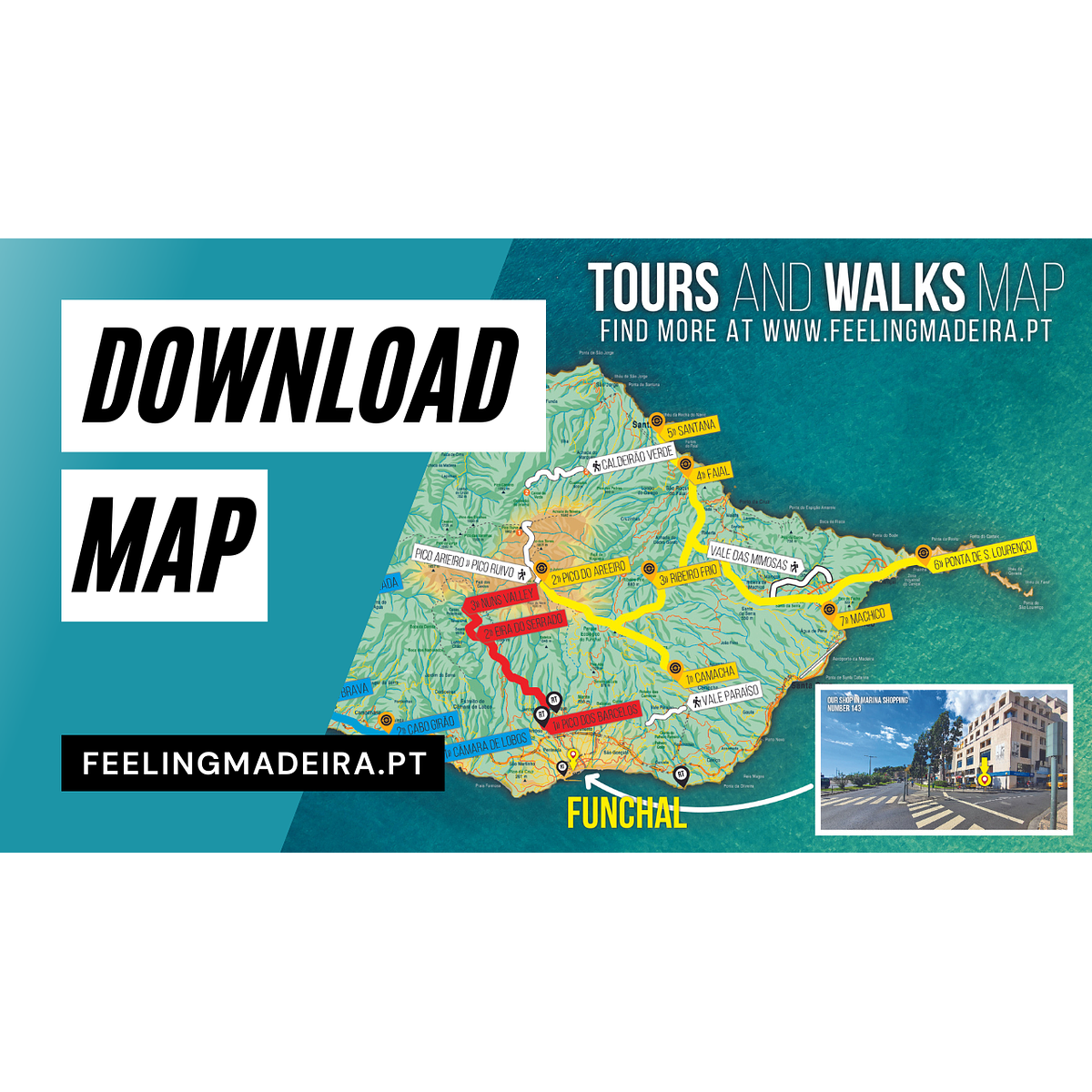 Madeira & Funchal Map