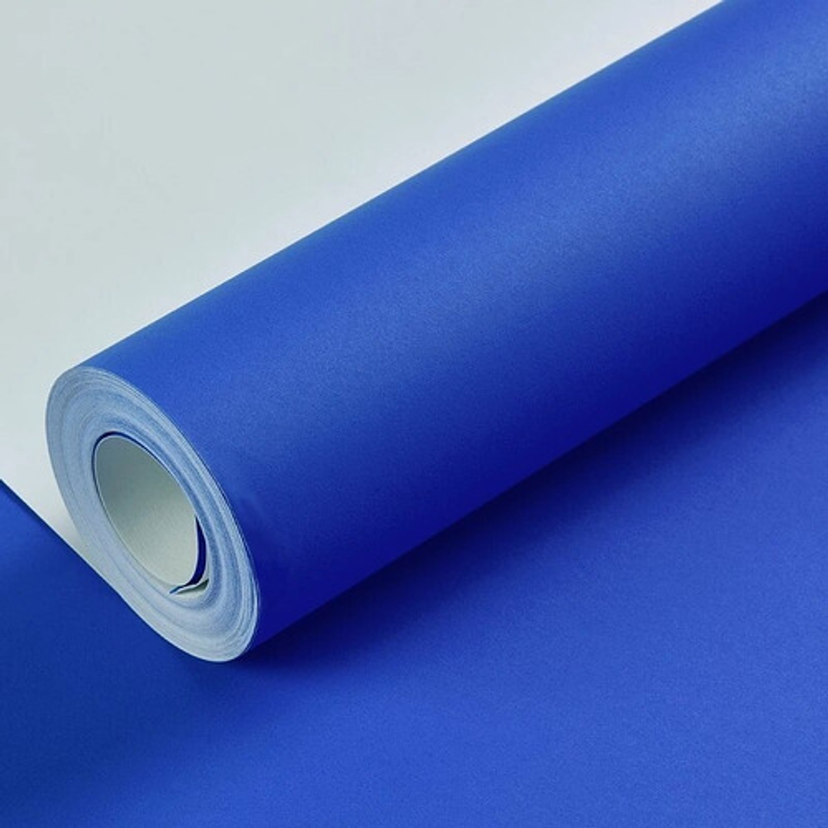 Papel Mural Pvc Texturizado Azul Medio Pack 3 Rollos