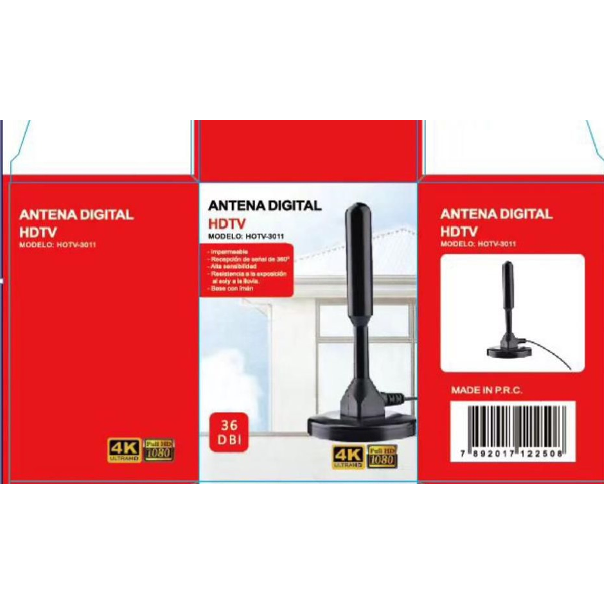 Antena Digital HDTV Modelo HOTV 3011: Potente Señal y Máxima