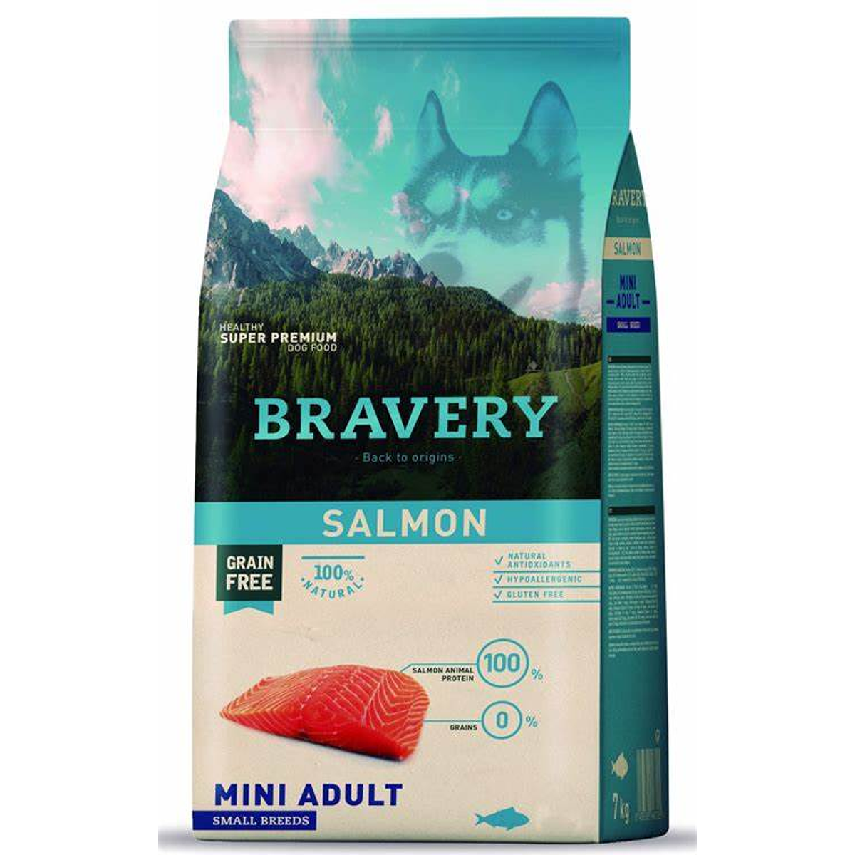 Bravery Salmon Mini Adulto – 7Kg