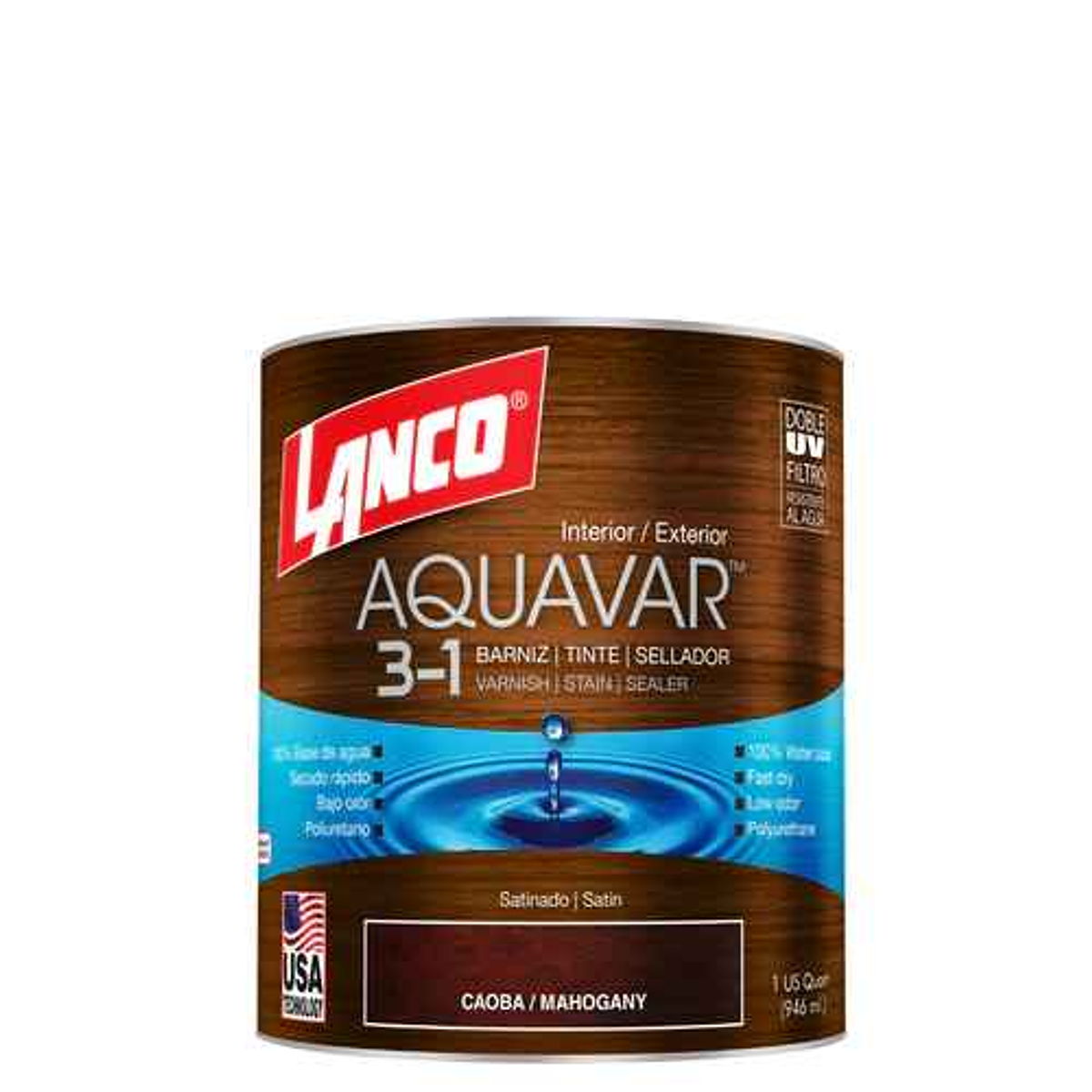 AQUAVAR (STAIN) CAOBA MAHOGANY 1GL