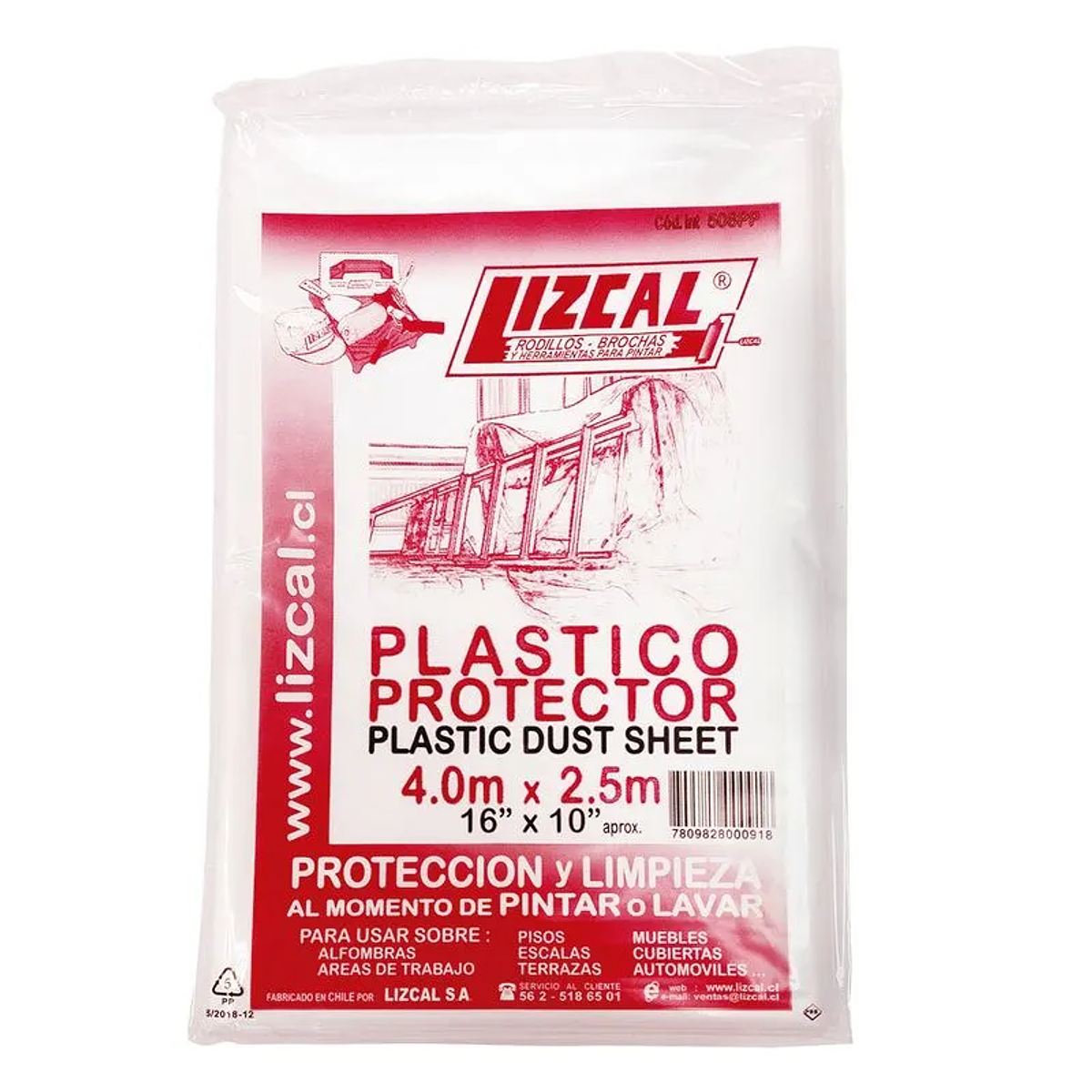 PROTECTOR PLASTICO GRANDE 4.0M X 2.5MT