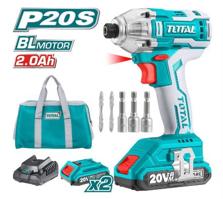 Atornillador de Impacto Litio-Ion Inalámbrico 20V Total TIRL