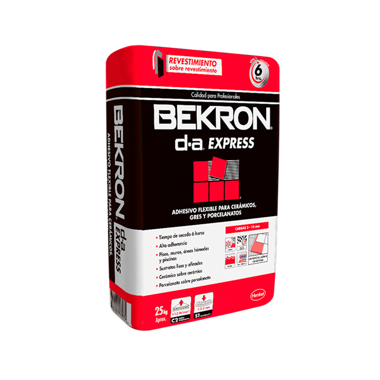 Bekron DA Express 25 Kg Secado 6 HRS Cerámica sobre Ceramica