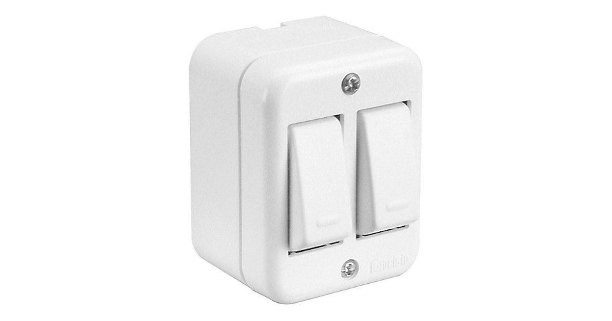 Interruptor Doble Sobrepuesto 9/15 10A