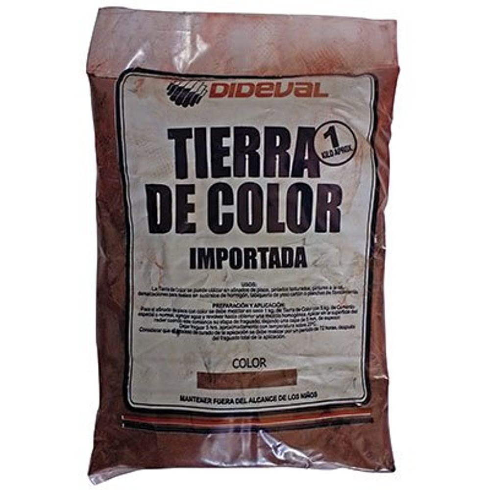Tierra Color Roja 1 Kilo