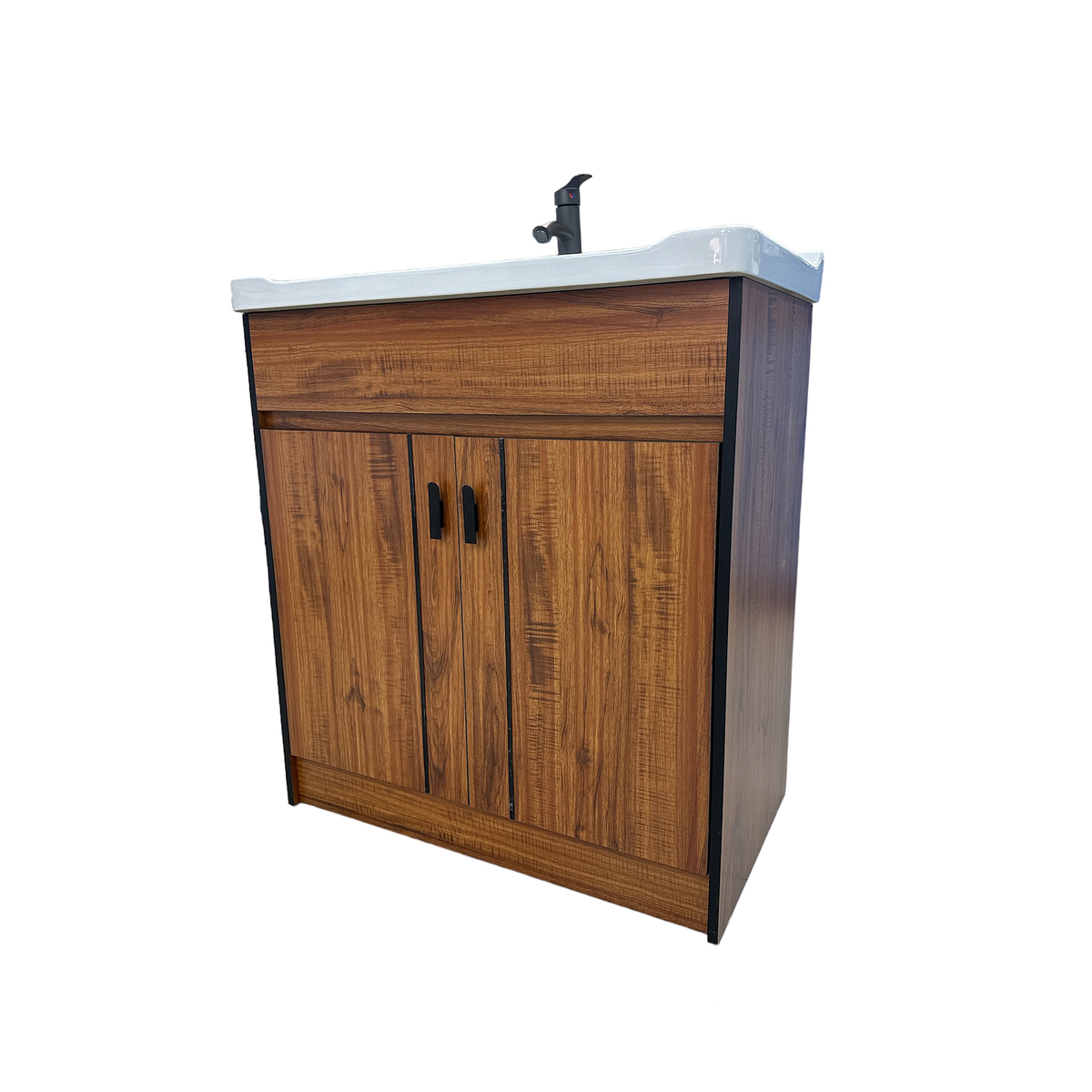 VANITORIO CON MUEBLE CAFE 80CM