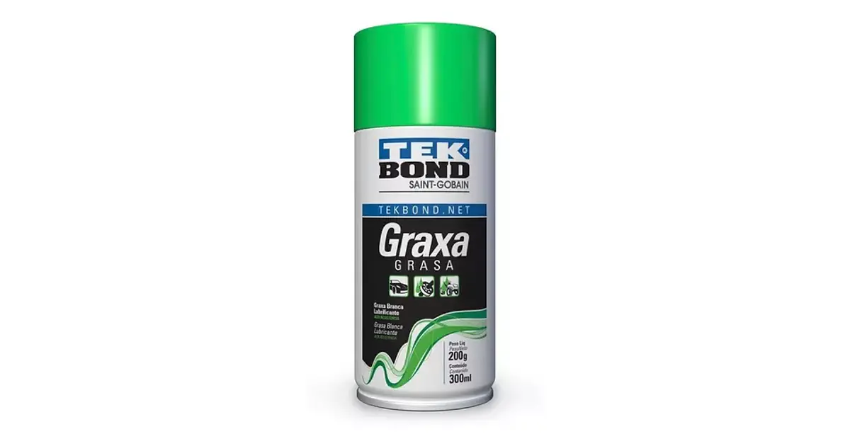 Grasa Blanca Lubricante Spray 300ml. Alta Resistencia Temper