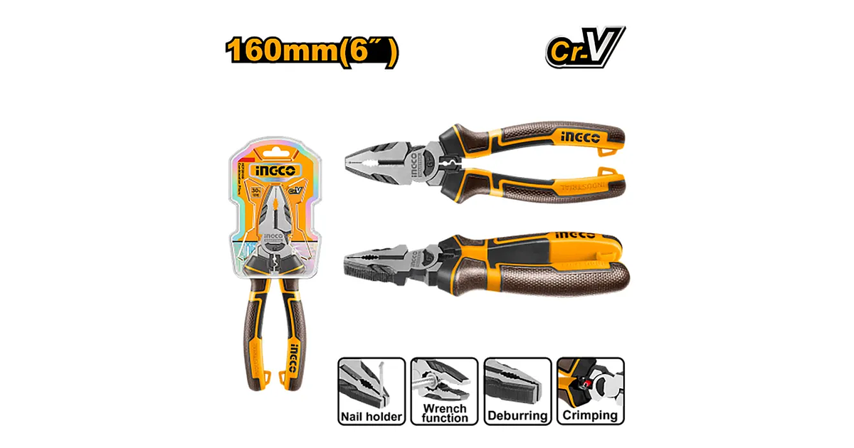 Alicate Pinza Universal 6 Pulgadas Ingco