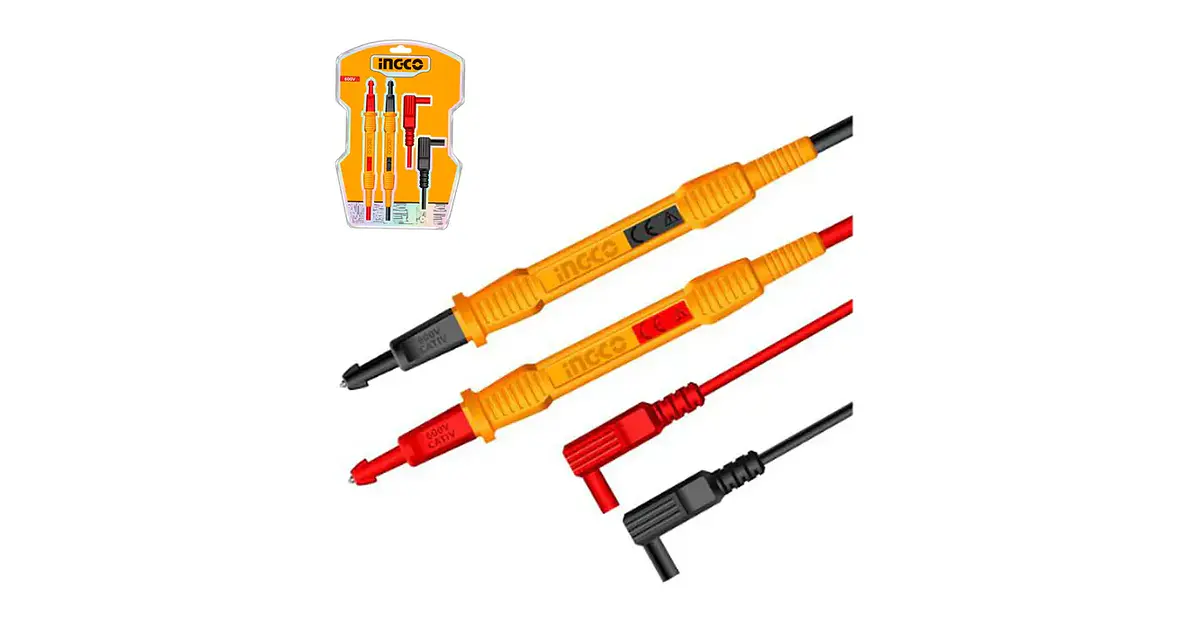 Set Cables Para Multimetro Amperimetro 600V 80CM Ingco