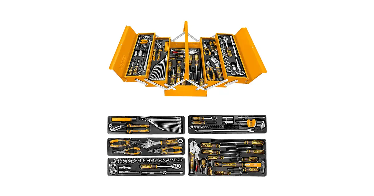 Set De Herramientas Industrial Con Caja Metalica 108 Piezas