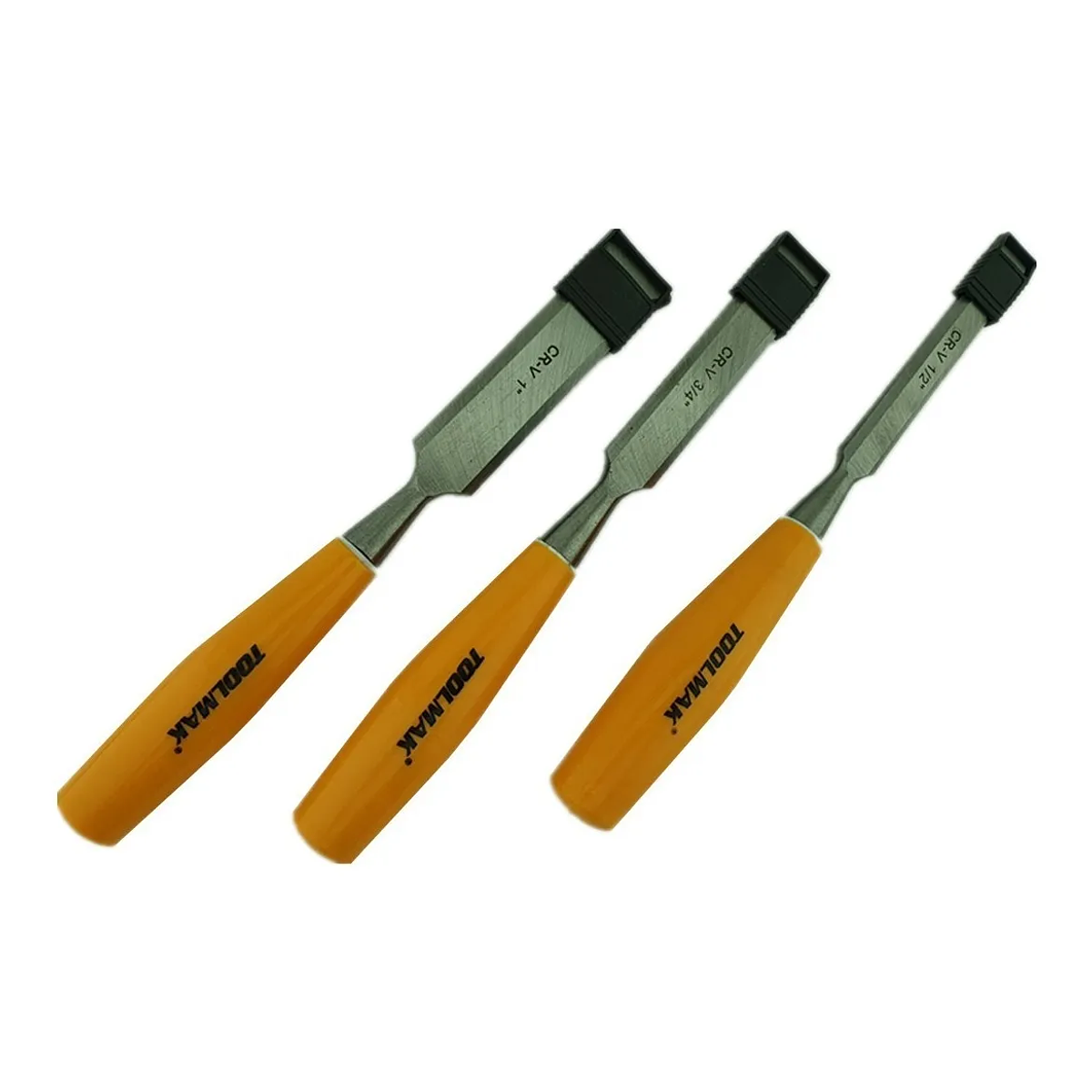 Kit Set Juego De Cinceles De Madera 3 Piezas Steeltools