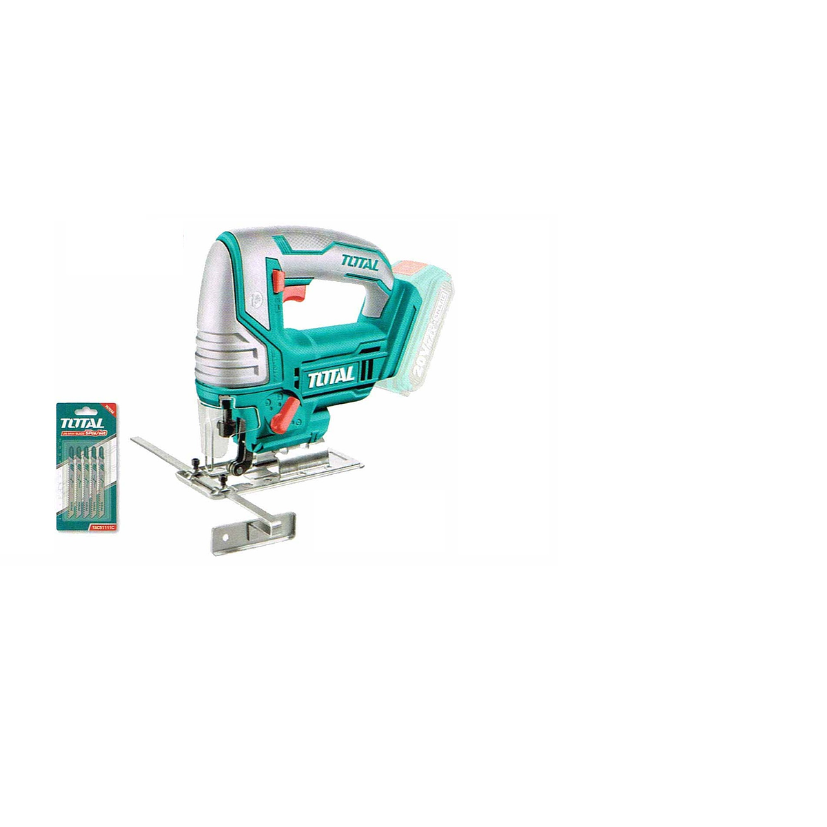 Sierra Caladora Inalambrica 20v C/5 Hojas Total Tjsli8501