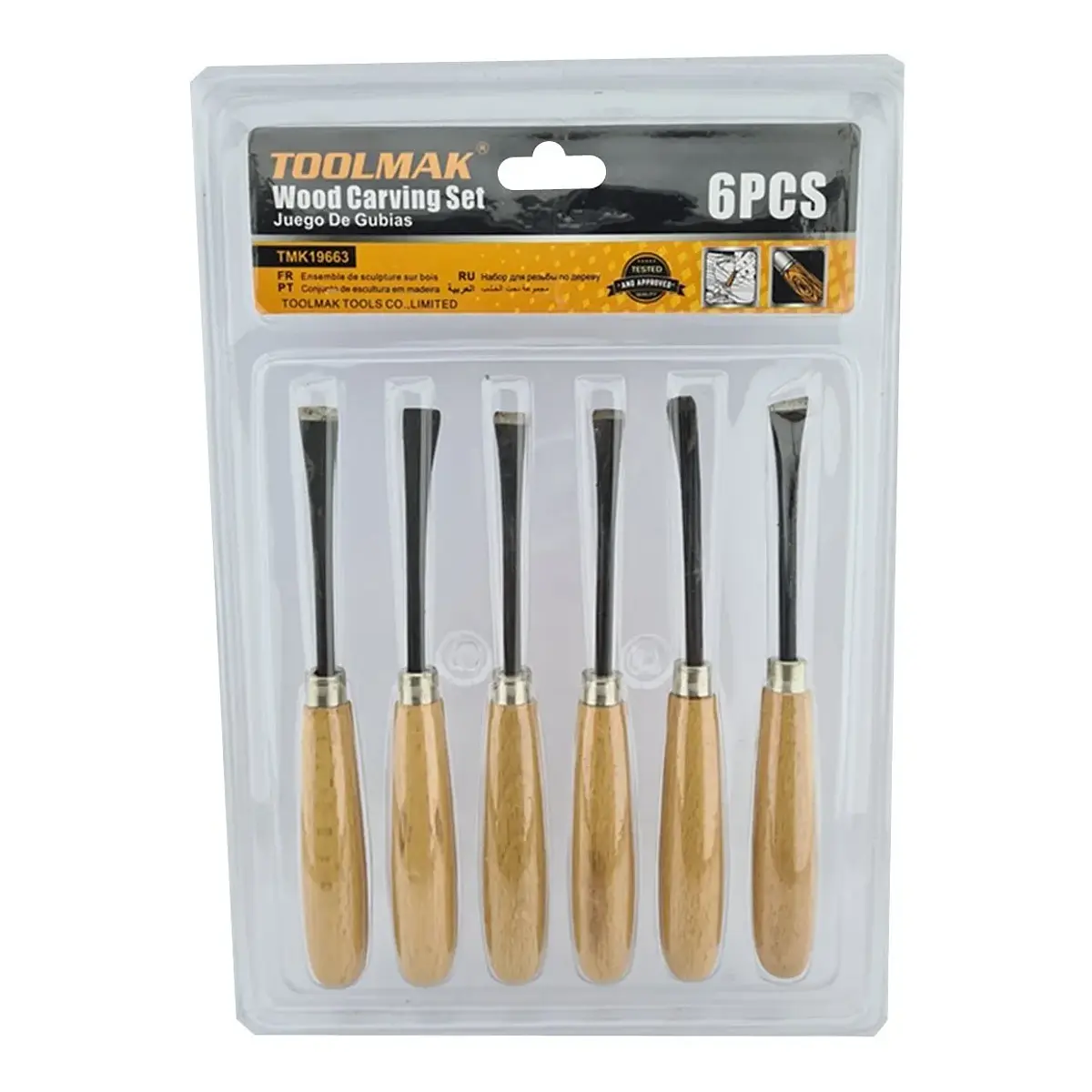 Juego De Cinceles Para Tallar Madera Gubia 6 Piezas Toolmak