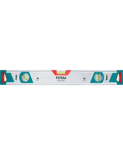 Nivel Aluminio Con Iman 3 Burbujas 60cm Total Tmt20605m