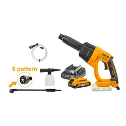 Hidrolavadora Inalambrica 20v 24.8bar +bat +carg 2ah Ingco