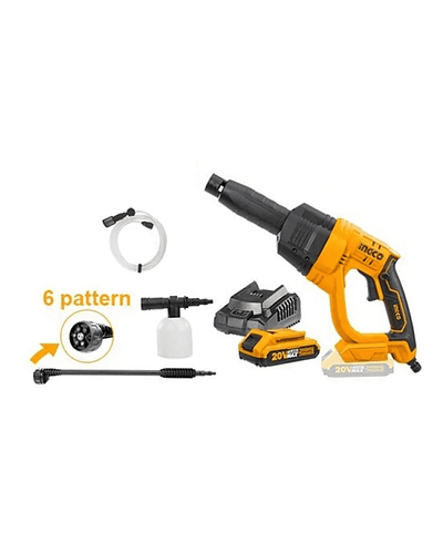 Hidrolavadora Inalambrica 20v 24.8bar +bat +carg 2ah Ingco