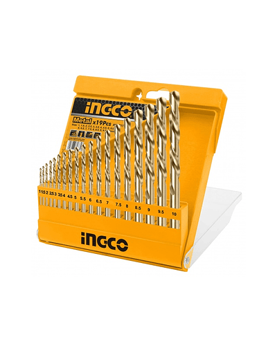 Set Juego Brocas Para Metal 19 Piezas Ingco Akdb1195