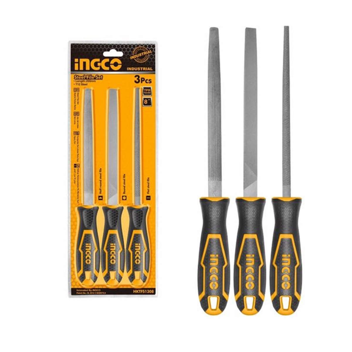 Kit Set Juego De Limas Para Metal 3 Piezas 8 Pulgadas Ing...