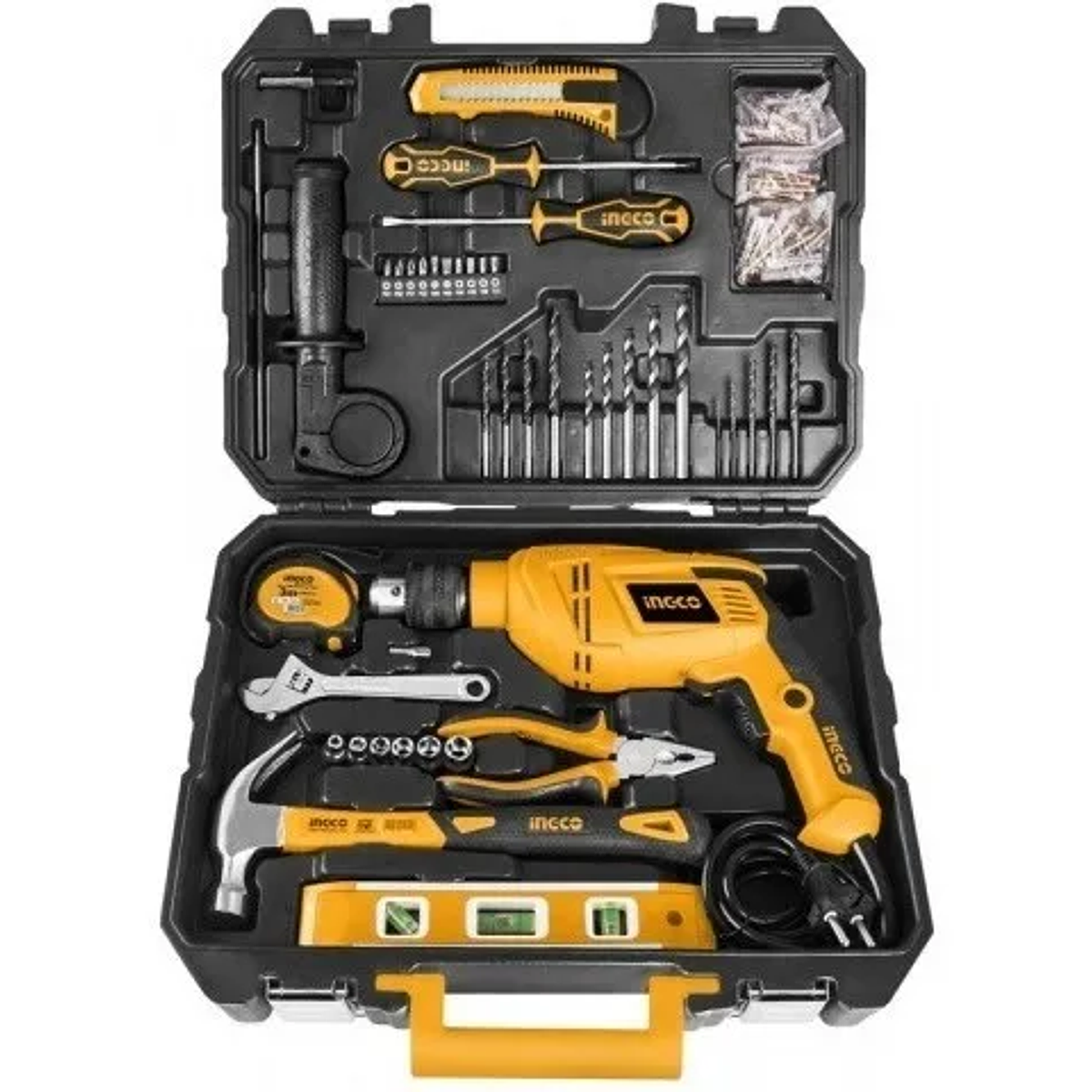Kit Taladro Percutor 650w + Herramientas - 101 Piezas Ingco
