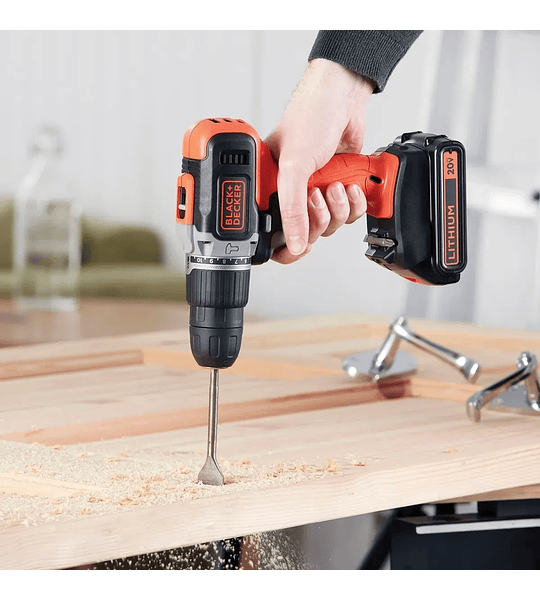 Taladro Atornillador Percutor 10mm 20v Black+decker Bcd704c1