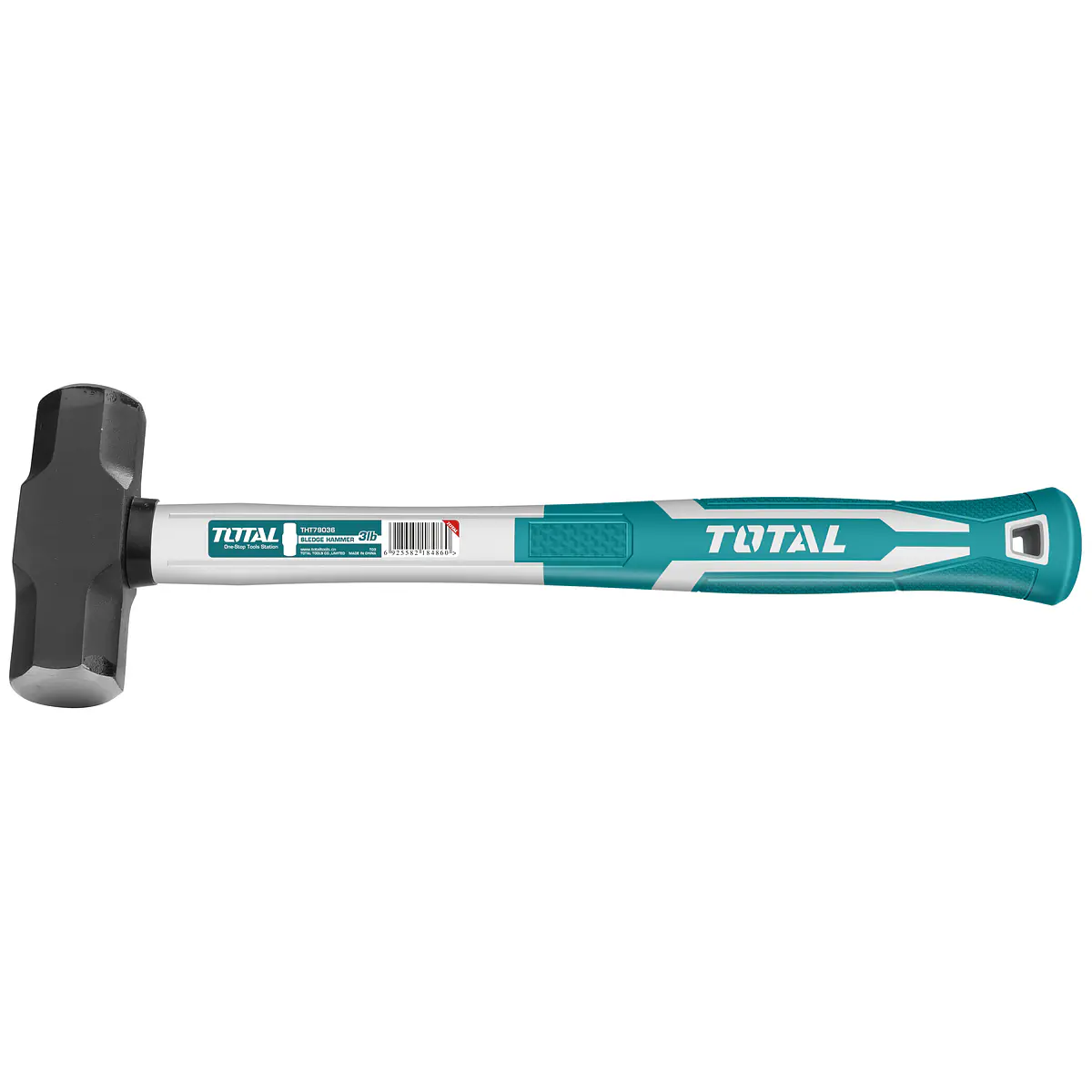 Combo Martillo Mazo 3 Lbs Mango Fibra De Vidrio Tht79036