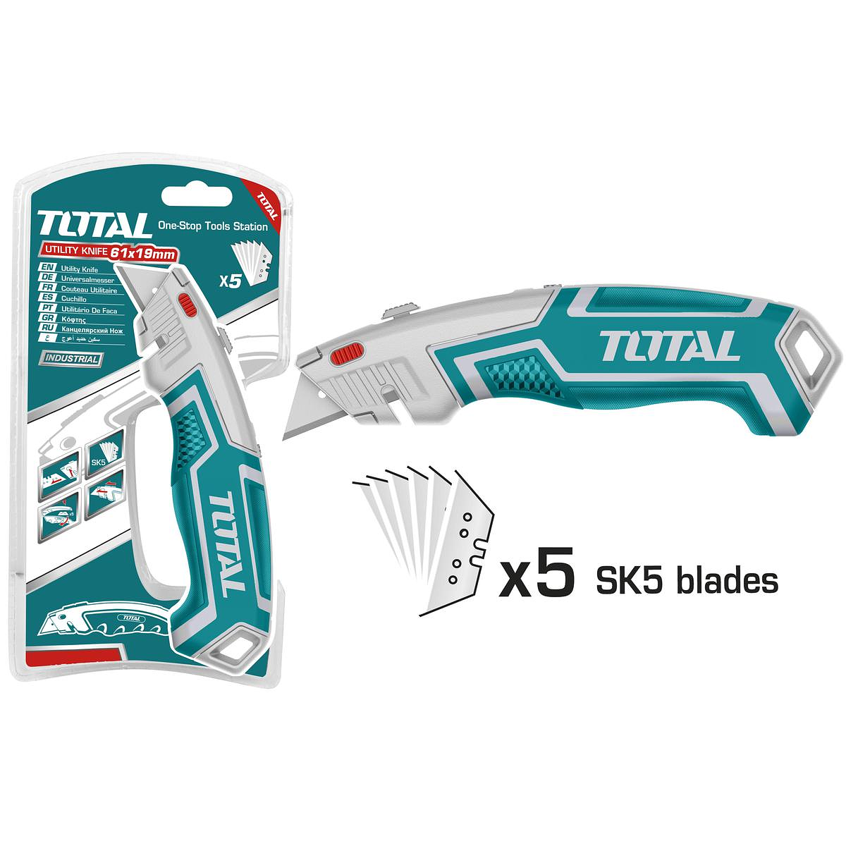 Cuchillo Cartonero Retráctil Total Tht5116118