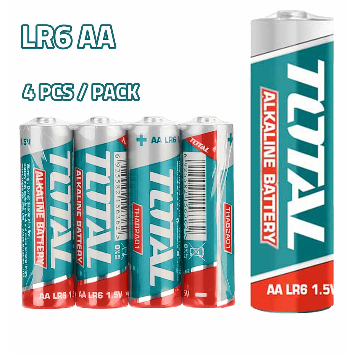 Pilas Aa 1.5v Alcalina 4 Unidades Total Thab2a01
