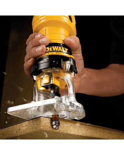 Fresadora Router Tupi De Mano 6mm 1/4 450w Dewalt Dwe6000-b2