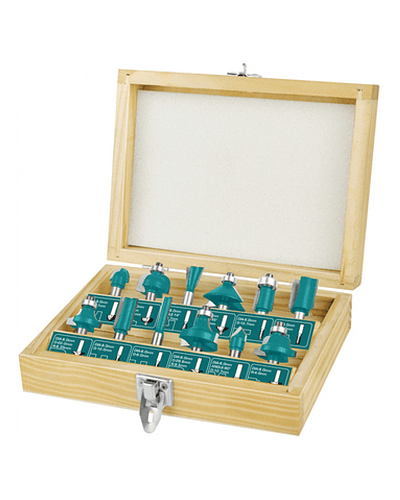 Kit Set Juego De Fresas 12 Piezas 8mm Tupi Router Total