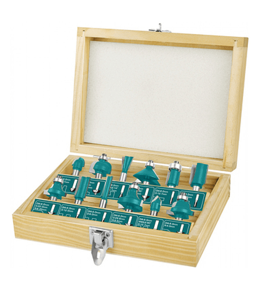 Kit Set Juego De Fresas 12 Piezas 8mm Tupi Router Total