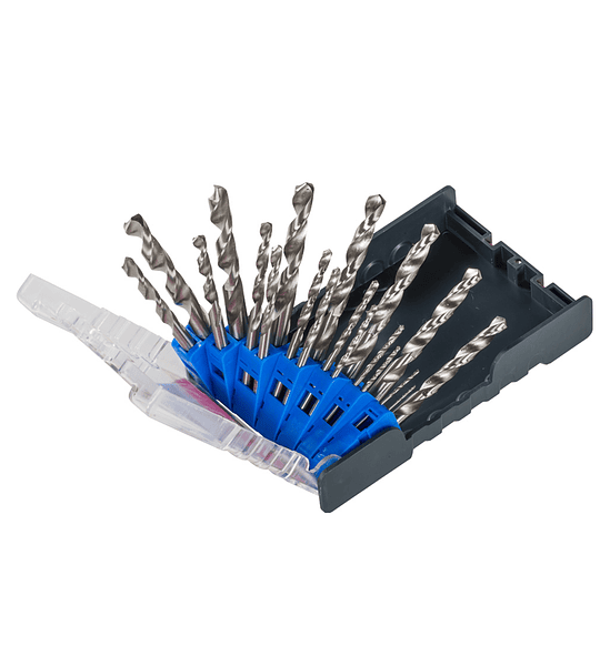 Kit Set Juego Brocas Para Metal 19 Piezas Hss Kwb 109119