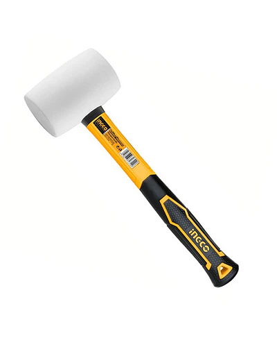 Combo Martillo Mazo De Goma 8oz Ingco Hruh8308