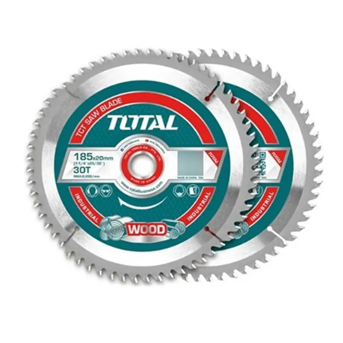 Pack 2 Hoja Disco Sierra Circular 7 1/4 30 Dientes Total