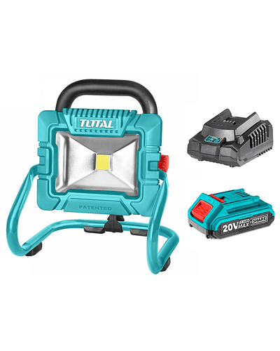 Foco Led Portátil 20v Exterior Bateria + Cargador Total T...