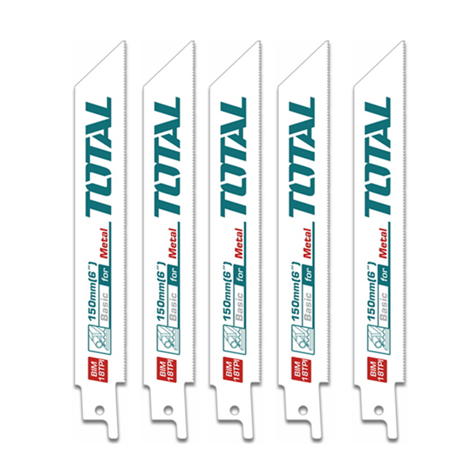 Set Repuesto Hoja Para Sierra Sable Metal 5 Piezas Total