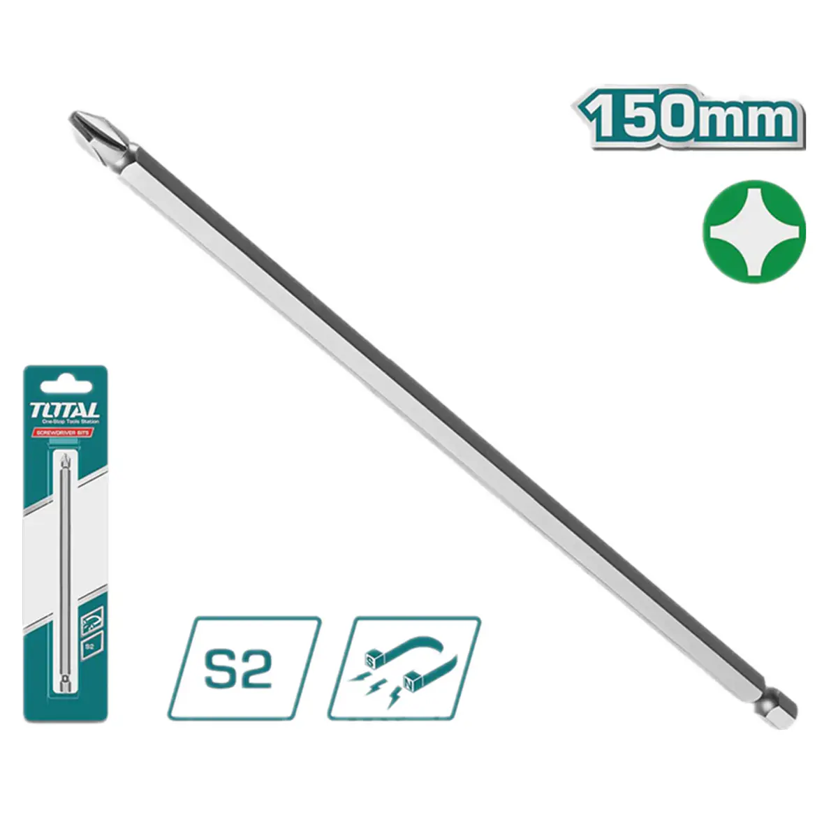 Punta Phillips S2 Ph2 150mm Magnetico Total Tac16ph264