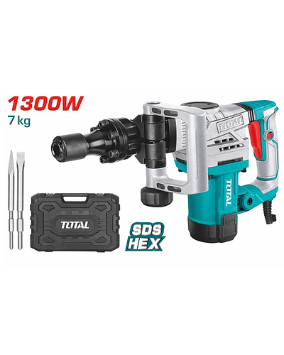 Martillo Demoledor Cincelador 1300w Sds Hex Total Th2130016