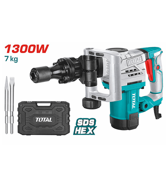 Martillo Demoledor Cincelador 1300w Sds Hex Total Th2130016