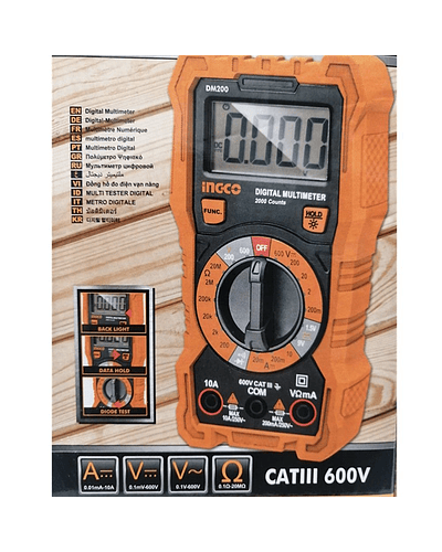 Multimetro Multitester Digital Ingco Dm200