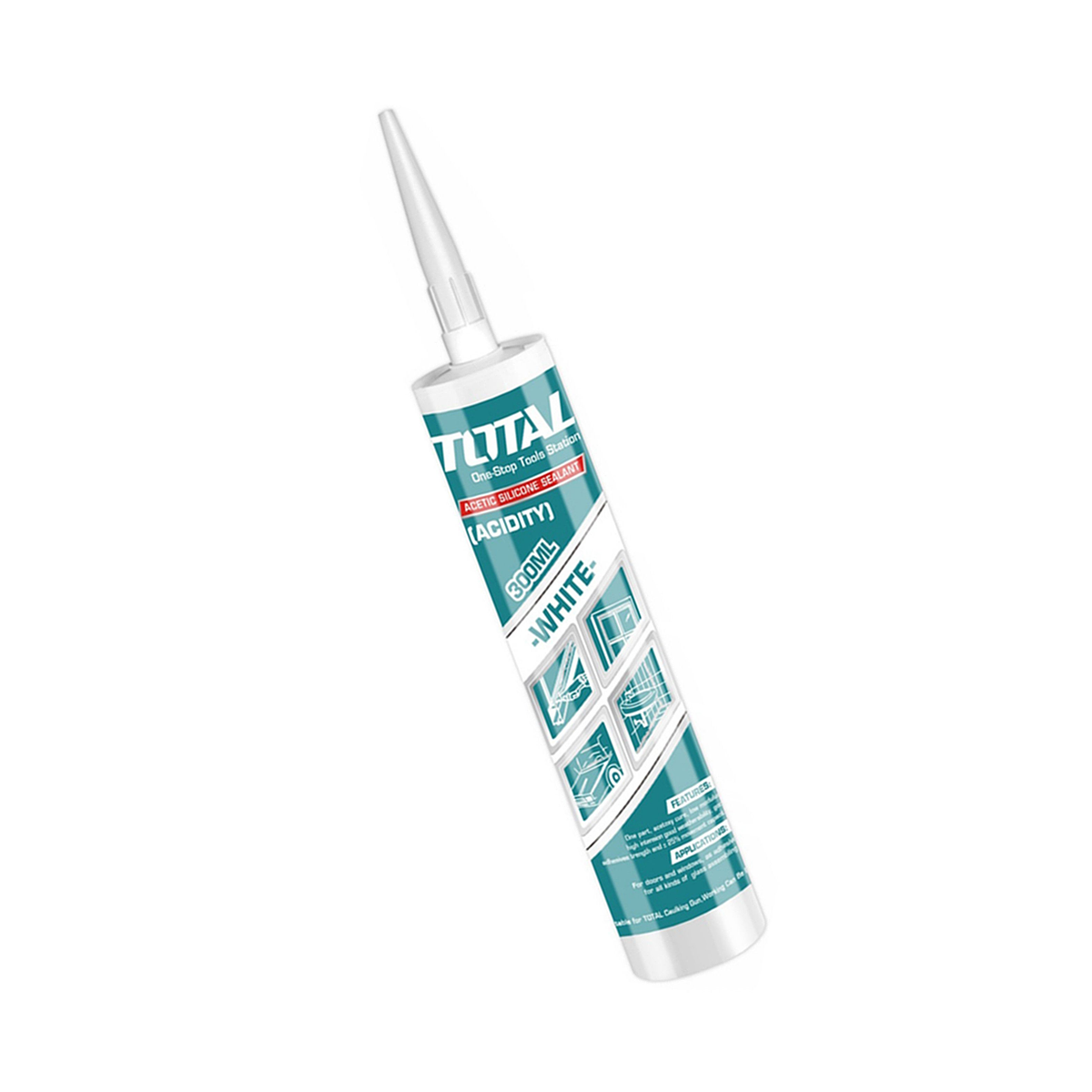 Silicona Sellante Cartucho 300 Ml Color Blanco Total