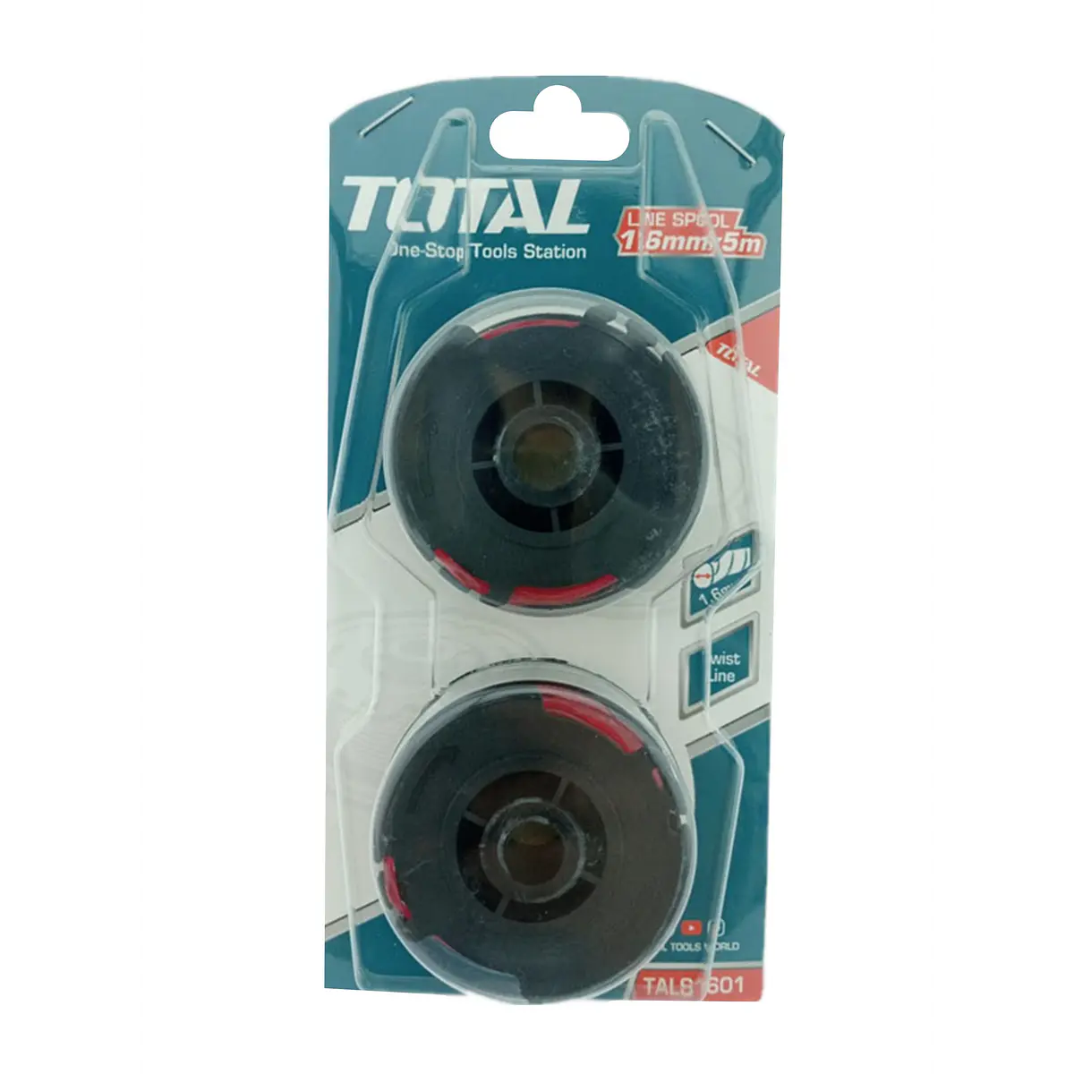 Hilo Nylon P/ Orilladora Pasto 1.6mm X 5 Mts 2 Unds Total
