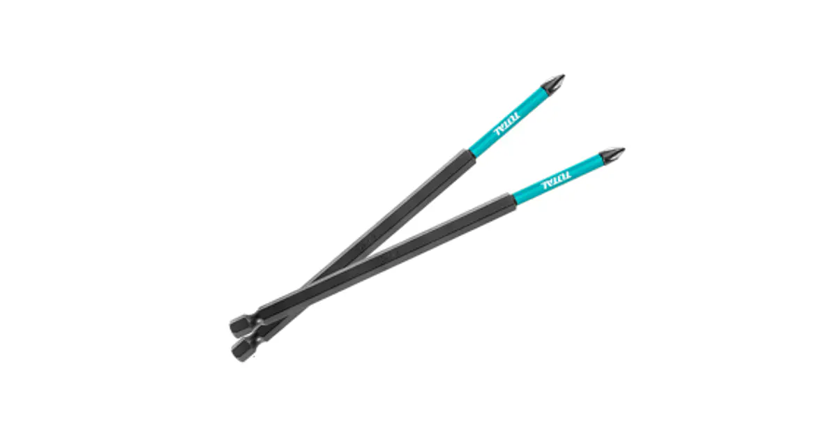 Punta Phillips Impacto S2 Ph2 200mm Magnético 10 Pcs Total