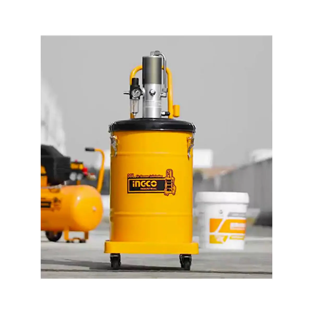 Engrasadora Grasera Neumatica 30l Ingco Agl02301