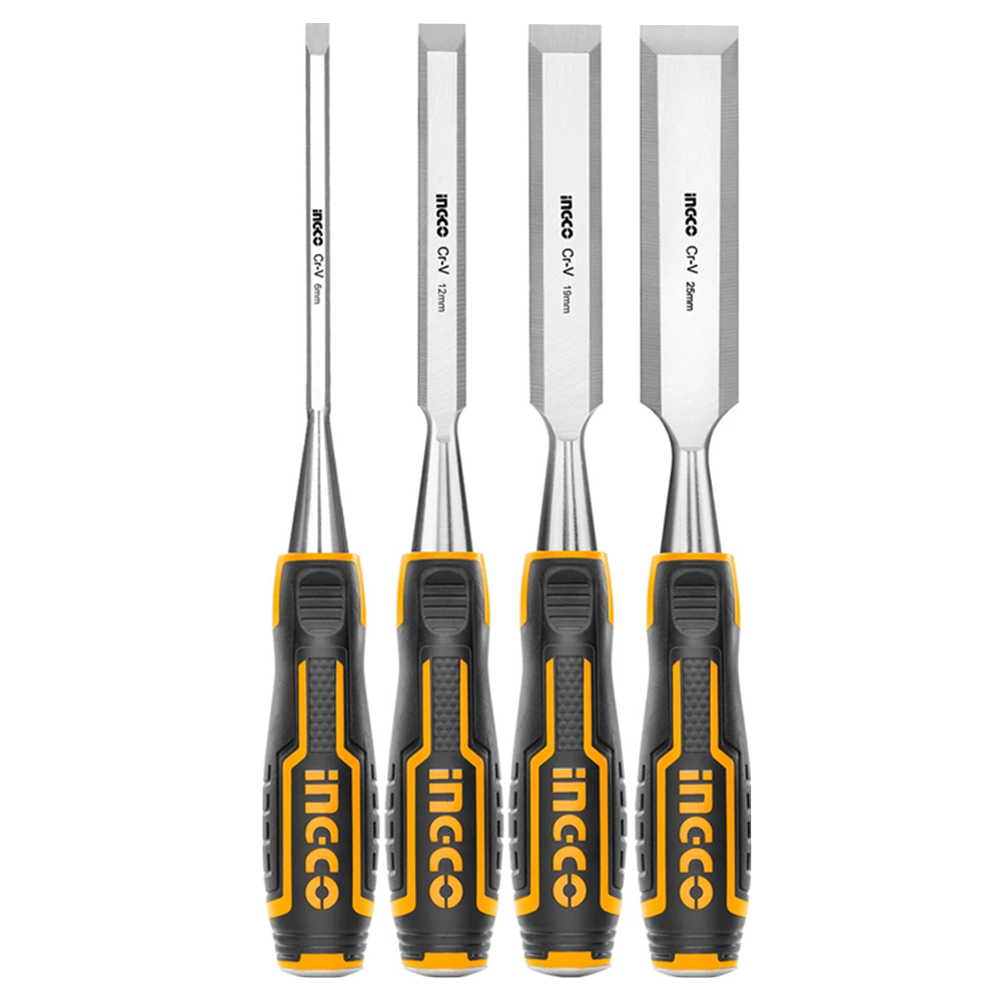 Set De Cinceles Para Madera 4 Piezas Ingco