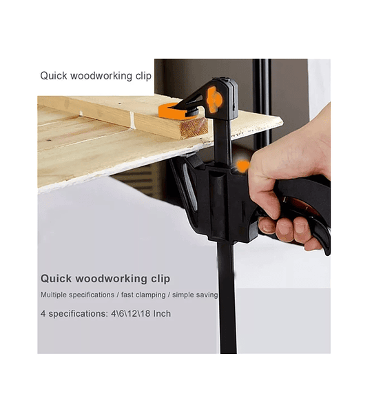 Pack 2 Prensa Rapida Sargento Madera Carpintero 36 Pulgadas