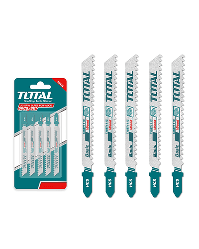 Set Jgo De Hojas Para Sierra Caladora P/ Madera 5 Pcs Total