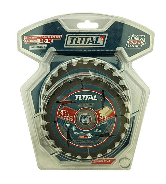Pack 2 Hoja Disco Sierra Circular 5 1/2 24 Dientes Total