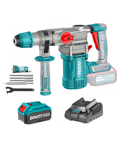Rotomartillo Sds Plus 20v Bat + Cargador Total Trhli20288